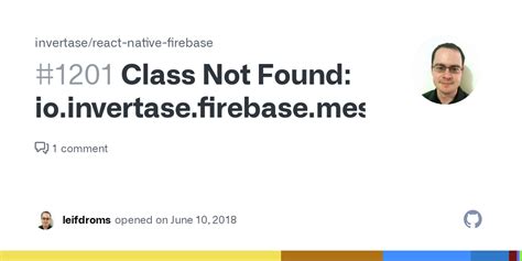 Class Not Found Io Invertase Firebase Messaging