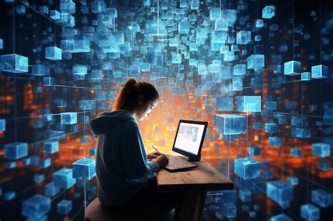 Premium Photo Abstract Representation Of A Software Engineer