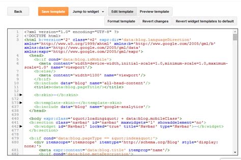 Cara Masuk Ke Menu Edit HTML Template