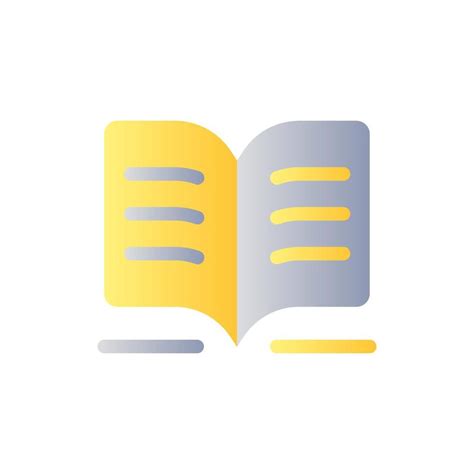public library flat gradient two color ui icon assignment writing