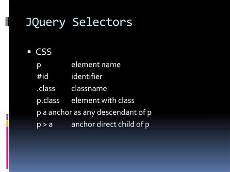 Ppt Jquery Powerpoint Presentation Free Download Id 6922553