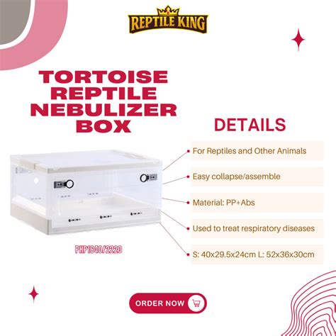 Tortoisereptile Nebulizer Atomizer Box Treat Respiratory Infection