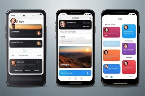 Smartphone And Messenger Ui Template Social Communication And Smartphone And Messenger Ui Template Social Communication And