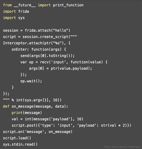 Frida官方手册 消息发送frida Send Csdn博客