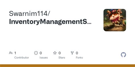 Github Swarnim Inventorymanagementsystem