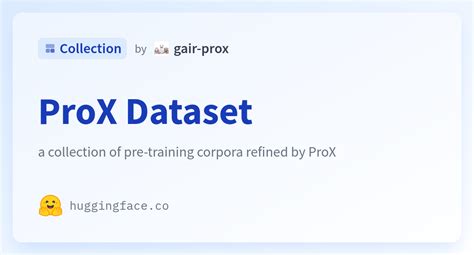 Prox Dataset A Gair Prox Collection