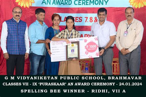 Puraskar For Class Vii Ix 2023 2024 G M Vidyaniketan Public School