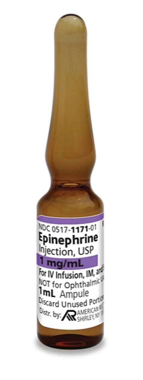 American Regent Introduces Fda Approved Epinephrine Injection Usp