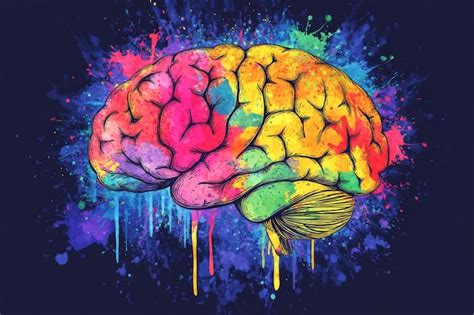 Cognition Digital Brain Machine Learning Memory Retrieval And Brain Connectivity Colorful Neural