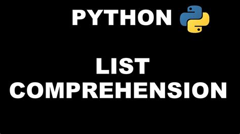 Python 3 Basics 113 Python List Comprehension Youtube