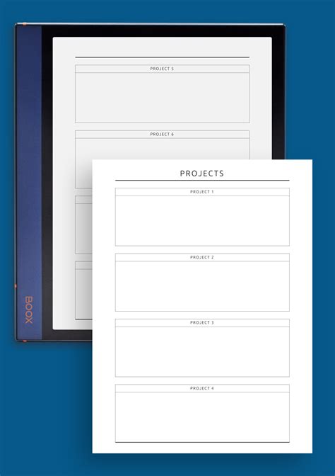 Download Printable Project List Template PDF