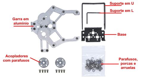 como montar e usar uma garra robótica com arduino arduino e cia