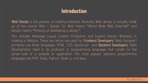 Web Designing Presentation Pdf