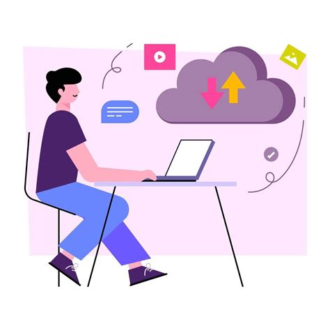 Perfect Design Illustration Of Cloud Data Transfer 14235567 Vector Art At Vecteezy