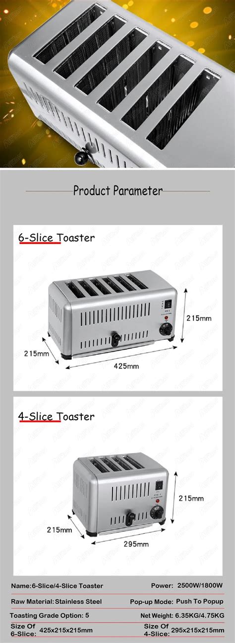 Ets4 전기 상업용 빵 샌드위치 토스터 오븐 기계 주방 장비 티몬