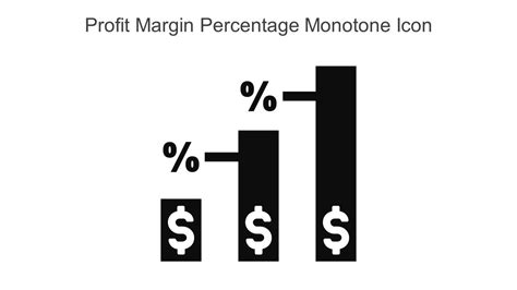 Profit Margin Percentage Monotone Icon In Powerpoint Pptx Png And