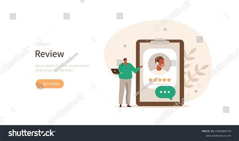 Customer Support Character Asking Feedback Helpdesk Stock Vector Royalty Free 2180484739