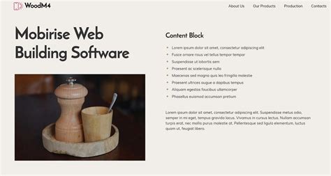 Mobirise Web Building Software — Content Block By Mobirise Medium