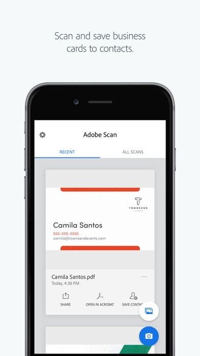 Adobe Scan Mobile PDF Scanner pour iPhone Télécharger