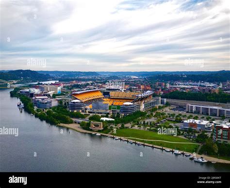 A Scenic Aerial View Of The Acrisure Stadium In Pittsburgh