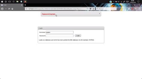 Oracle Password Expired Youtube