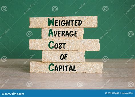 Wacc Weighted Average Cost Of Capital Symbol Concept Words Weighted