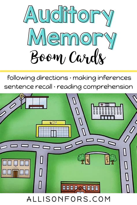 Auditory Memory Activities Worksheets