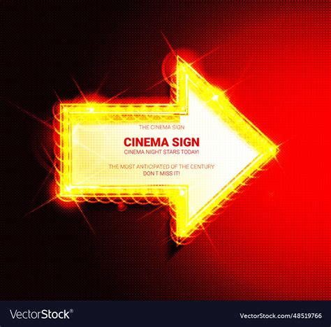 A Set Of Golden Pointer Arrows With Light Vector Image