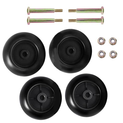 Lawn Mower Deck Wheels Kit Compatible With 532133957 3471700 1700184 112 0677 For 42 To 54