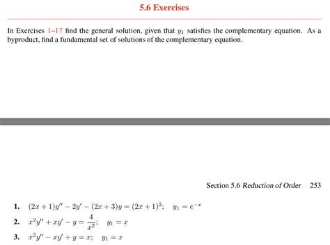 Solved 5 6 Exercises In Exercises 1 17 Find The General Chegg Com