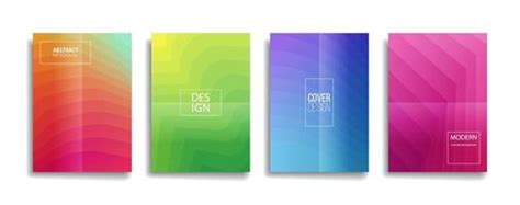 Bright Gradient Color Abstract Line Pattern Background 2872003 Vector