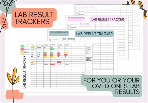 Medical Lab Result Health Tracker Pdf 6 Different Templates