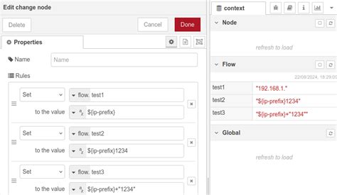 Concatenate And String General Node Red Forum