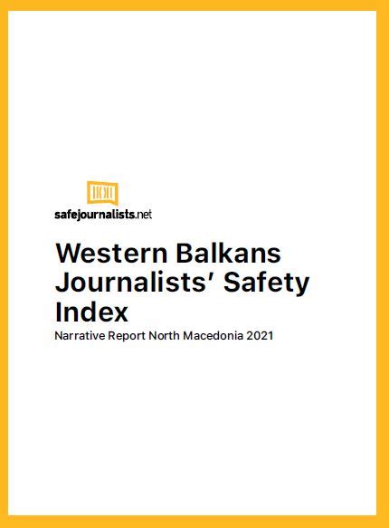 Western Balkans Journalists Safety Index Narrative Report North