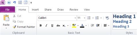 OneNote Menubar Missing NTI