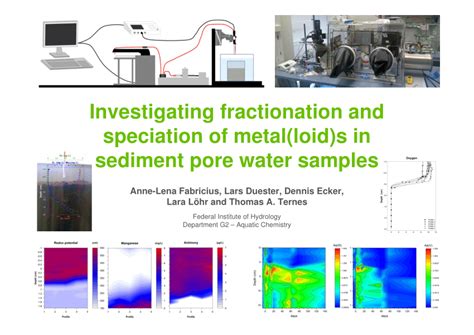 Pdf Investigating Fractionation And Speciation Of Metalloids In Sediment Pore Water Samples