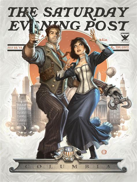Bioshock Infinite Saturday Evening Post Winged Boar Pub