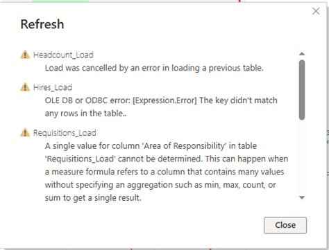 Errors Loading Data From Excel Into Power Bi The Data Community