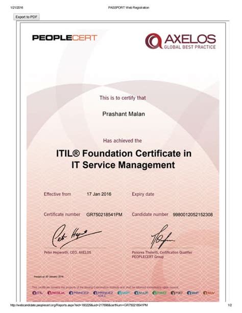 Itil Certification Pdf