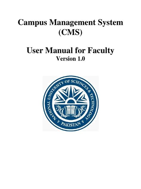Faculty Manual Cms Pdf Software Computing