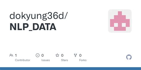 GitHub Dokyung D NLP DATA