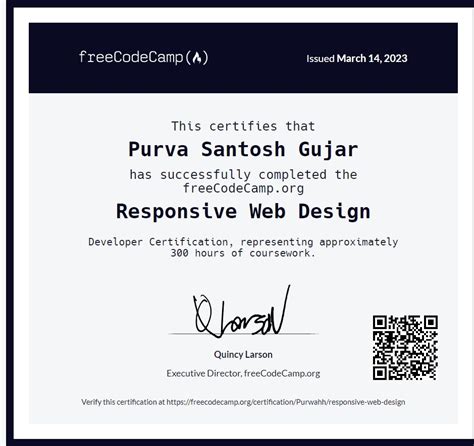 Purva Gujar On Linkedin Connections Responsivewebdesign Freecodecamp Html Css Js