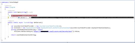 Cant Read Value From Azure Key Vault Stack Overflow