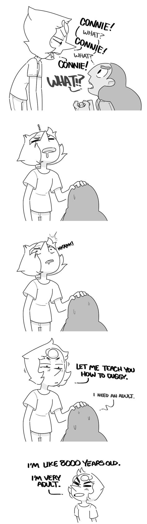 Drunk Pearl Trying To Teach Something To Connie Steven Universe Steven Universo