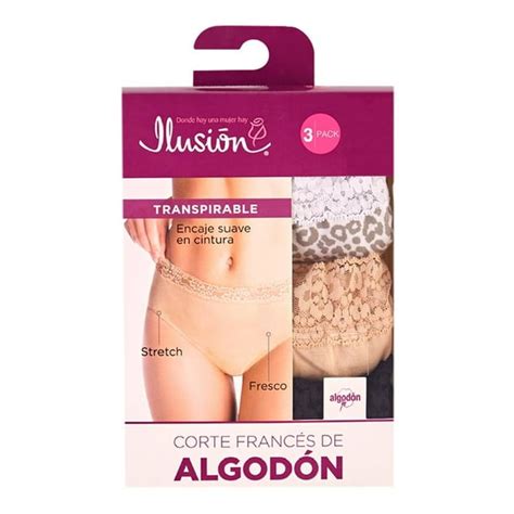 Bragas Ilusión Talla M Corte Alto Multicolor Paquete De 3 Walmart