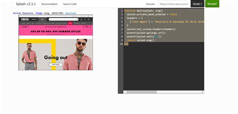 Cant Get Any Response With Scrapysplash But With Pure Scrapy I Get Response · Issue 229