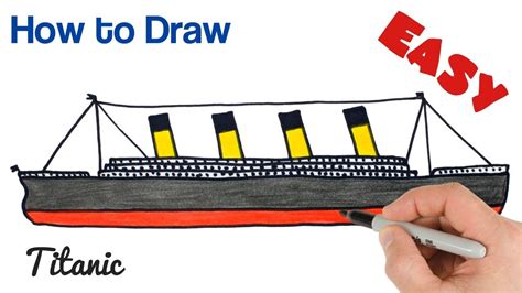 How To Draw The Titanic In Titanic Art Drawings Titanic Porn Sex