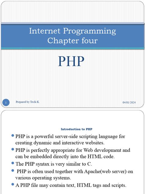 Chapter 4 Php Pdf Control Flow Php