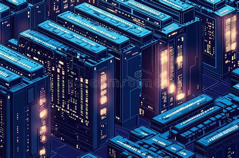 visualization of internal components of computer rows of random access memory ram modules