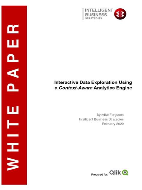 Interactive Data Exploration Using A Context Aware Analytics Engine